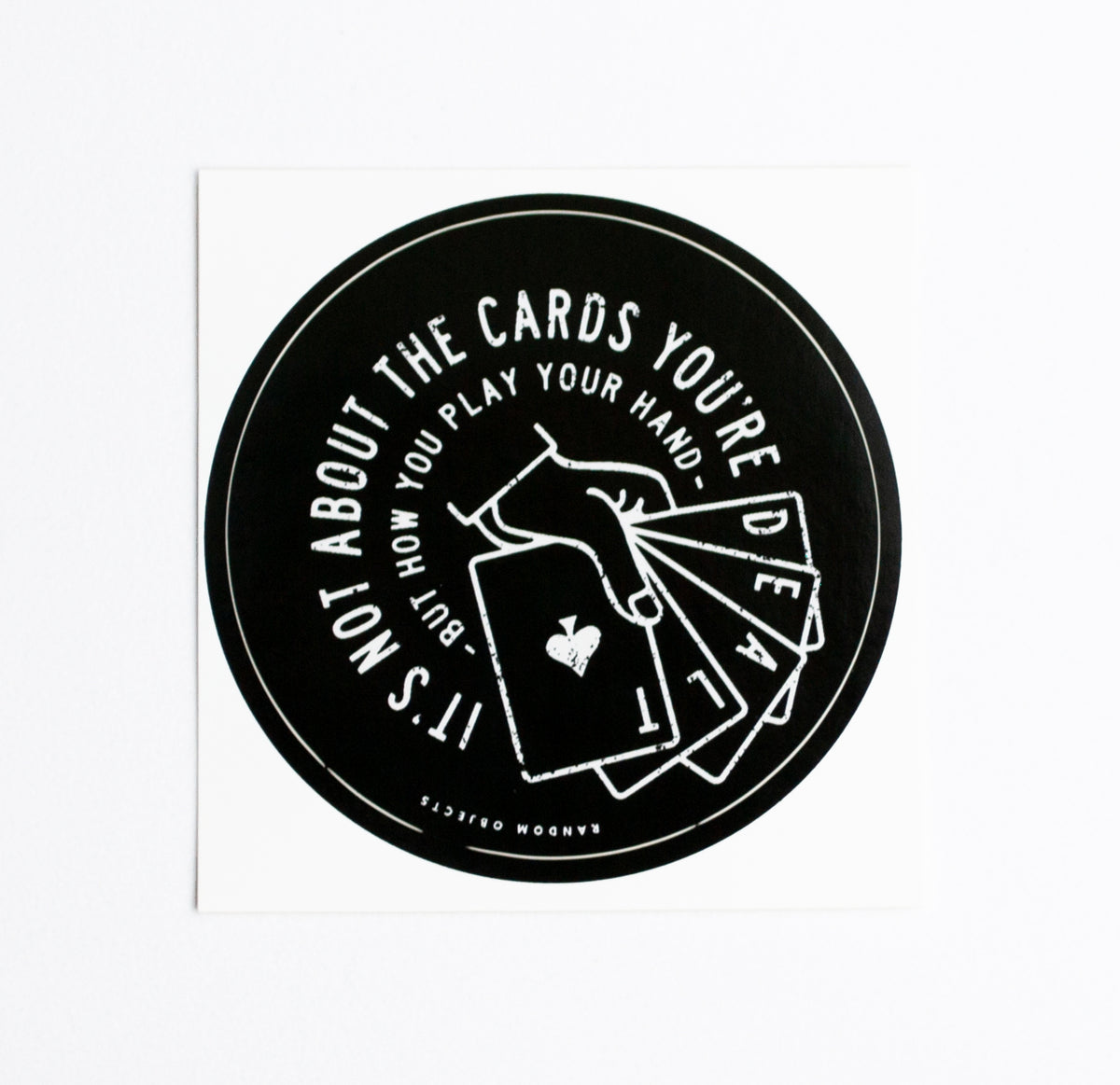 "PLAY YOUR HAND" STICKER – Random Objects