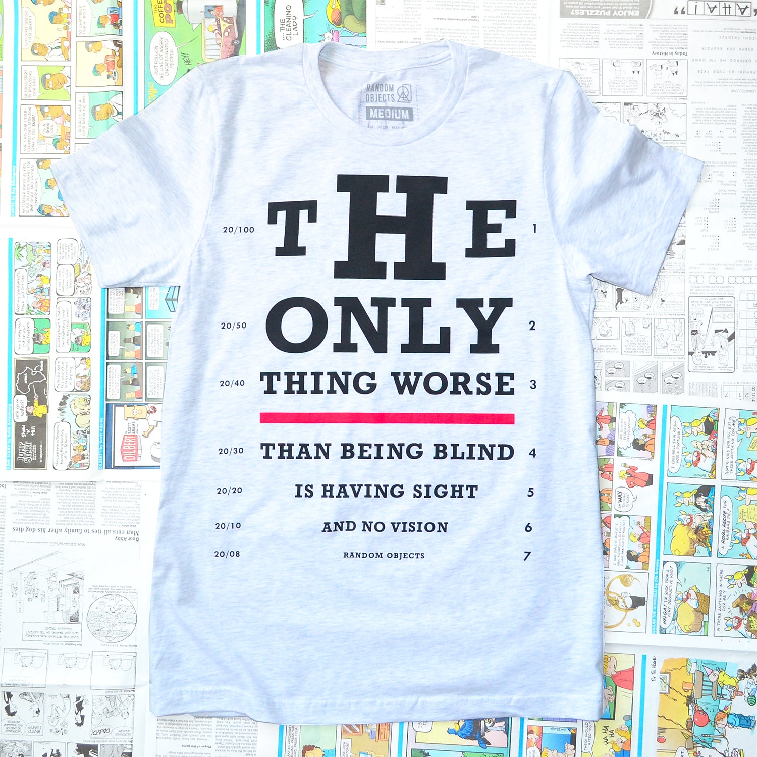 Random Objects graphic tees inspired by quotes