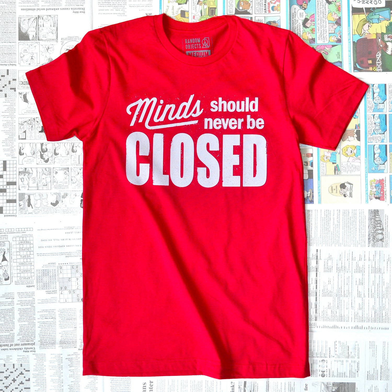 Random Objects graphic tees inspired by quotes